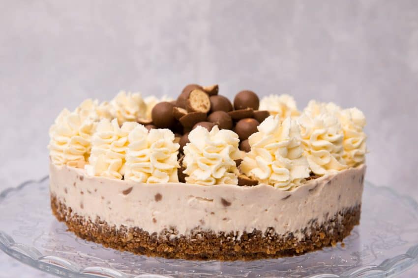 Malteser Cheesecake Easy No-Bake Recipe | Amy Treasure