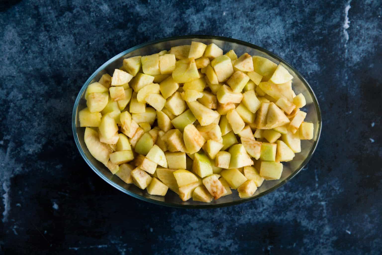Simple and Easy Apple Crumble | Amy Treasure