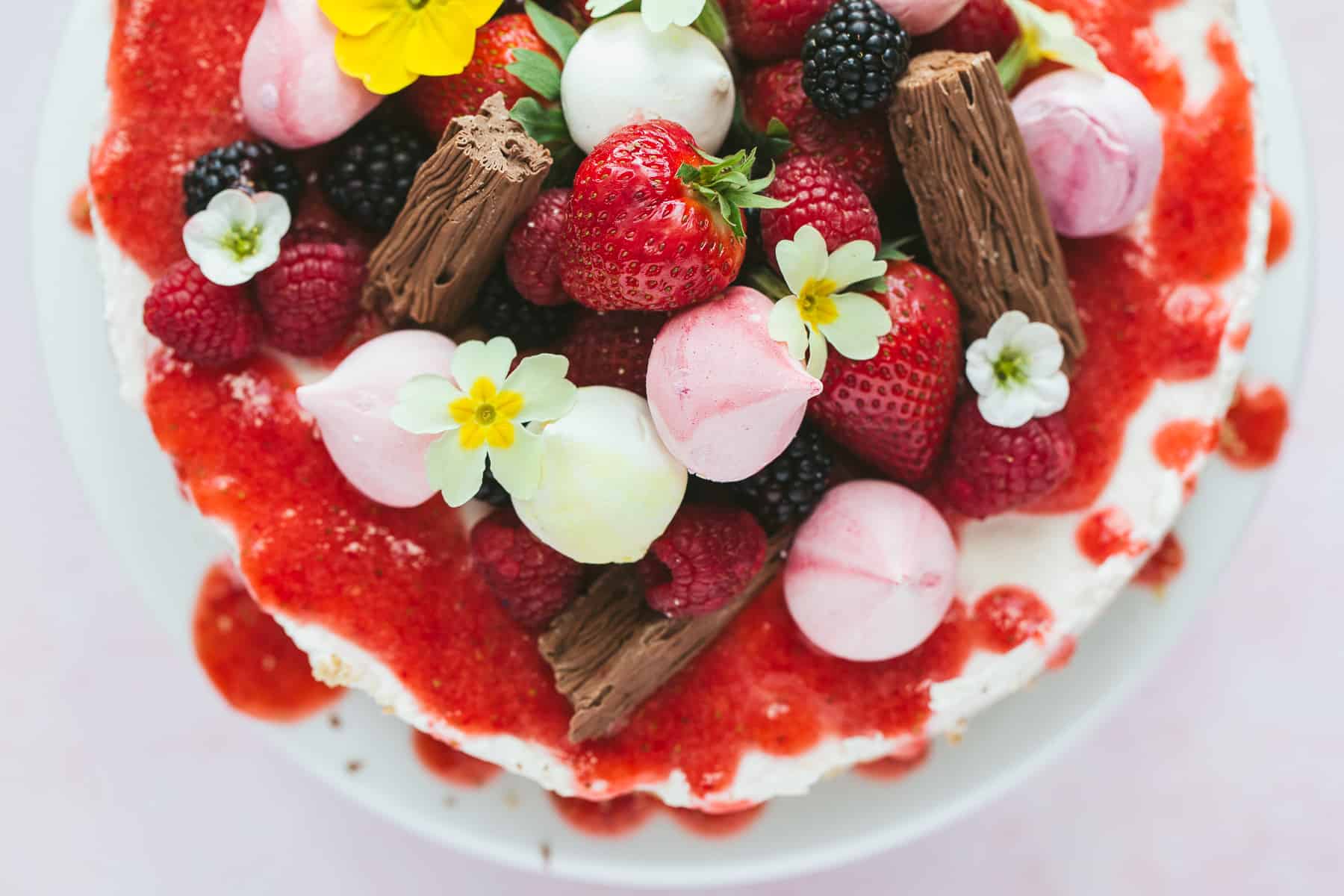 Stunning Eton Mess Cheesecake {No-Bake} - Amy Treasure