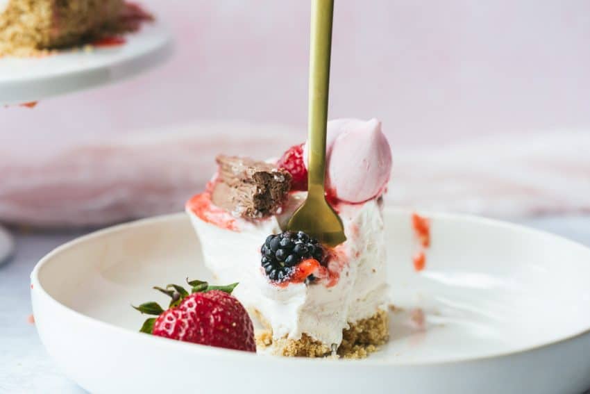 Stunning Eton Mess Cheesecake {No-Bake} - Amy Treasure