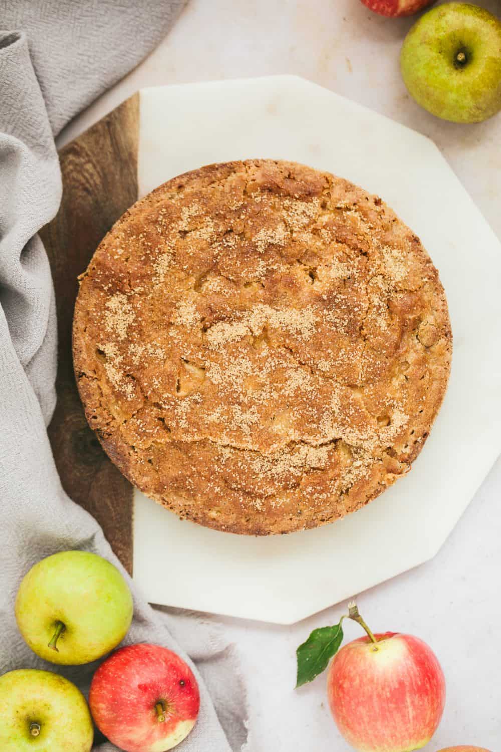 Dorset Apple Cake with Crunchy Sugar Topping | Amy Treasure
